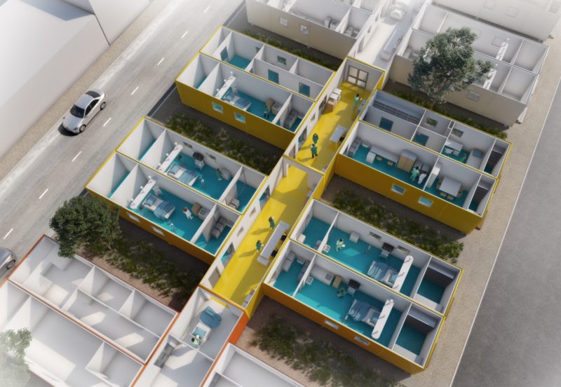 COVID Modu-Care, modular hospital - LSB La Salle Blanche